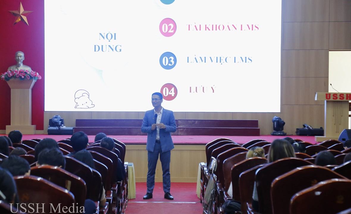 Tập huấn sử dụng phần mềm LMS: Tiện ích cho sinh viên VNU-USSH trong ...