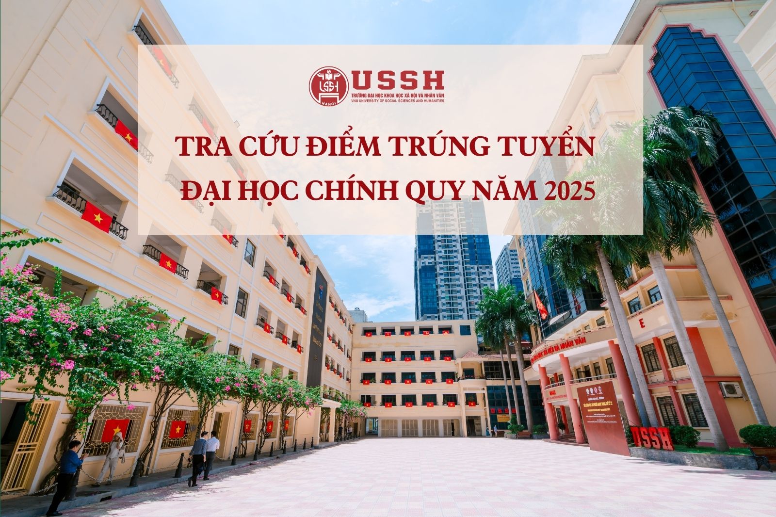 Tra cứu điểm trúng tuyển Đại học chính quy năm 2025